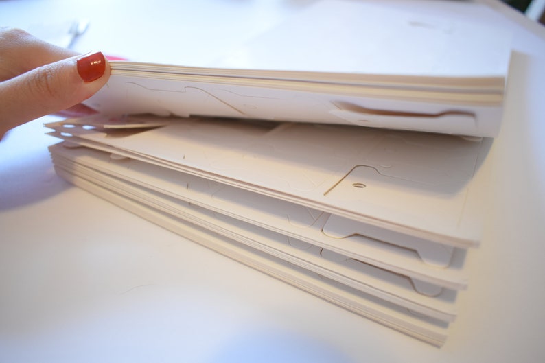 Cardboard Floss Bobbins for Thread Organizer, Eco Embroidery Floss ...