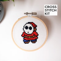 Super Mario Cross Stitch Kits(3pack), Mini Cross Stitch Kit Set. 3inch ...