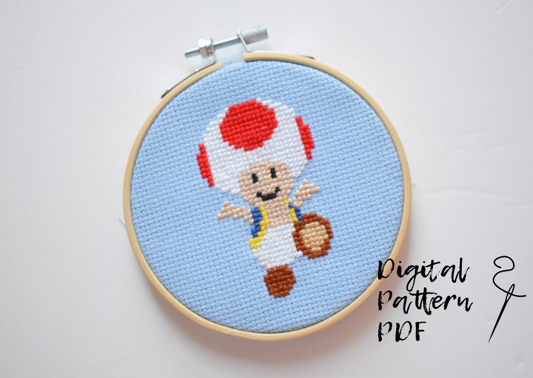 Toad Cross Stitch Pattern (4inch) PDF for Instant Download - Etsy