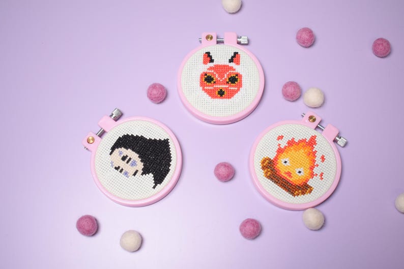 DIY Mini Cross Stitch Kit, 3 Mini Craft Cross Stitch Pack. Sugarbplays ...