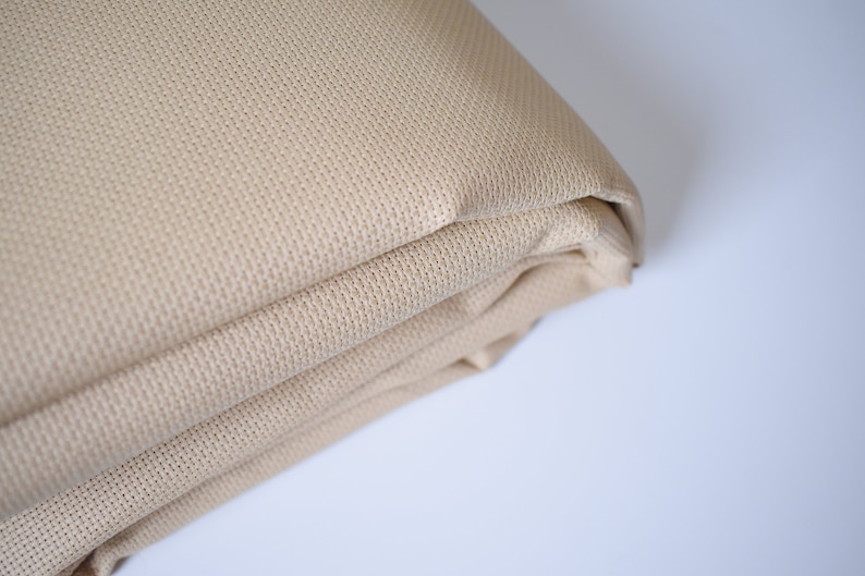 14 Count Tan/beige Aida Cloth, Sand Color Stitch Fabric, Oatmeal Color ...