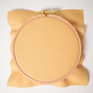 14 Count Mustard Yellow Aida Cloth, Yellow Cross Stitch Fabric, Gold ...