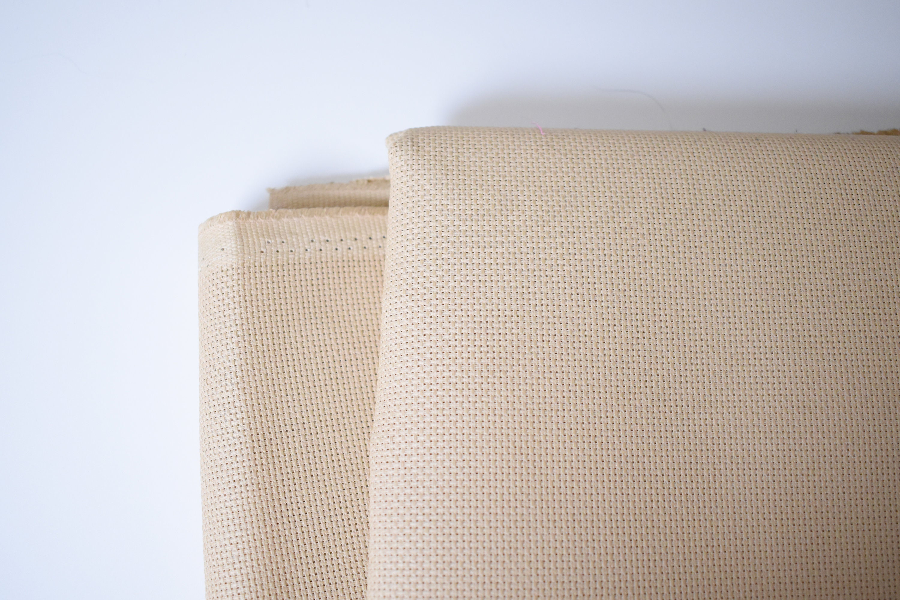 14 Count Tan/beige Aida Cloth, Sand Color Stitch Fabric, Oatmeal Color ...