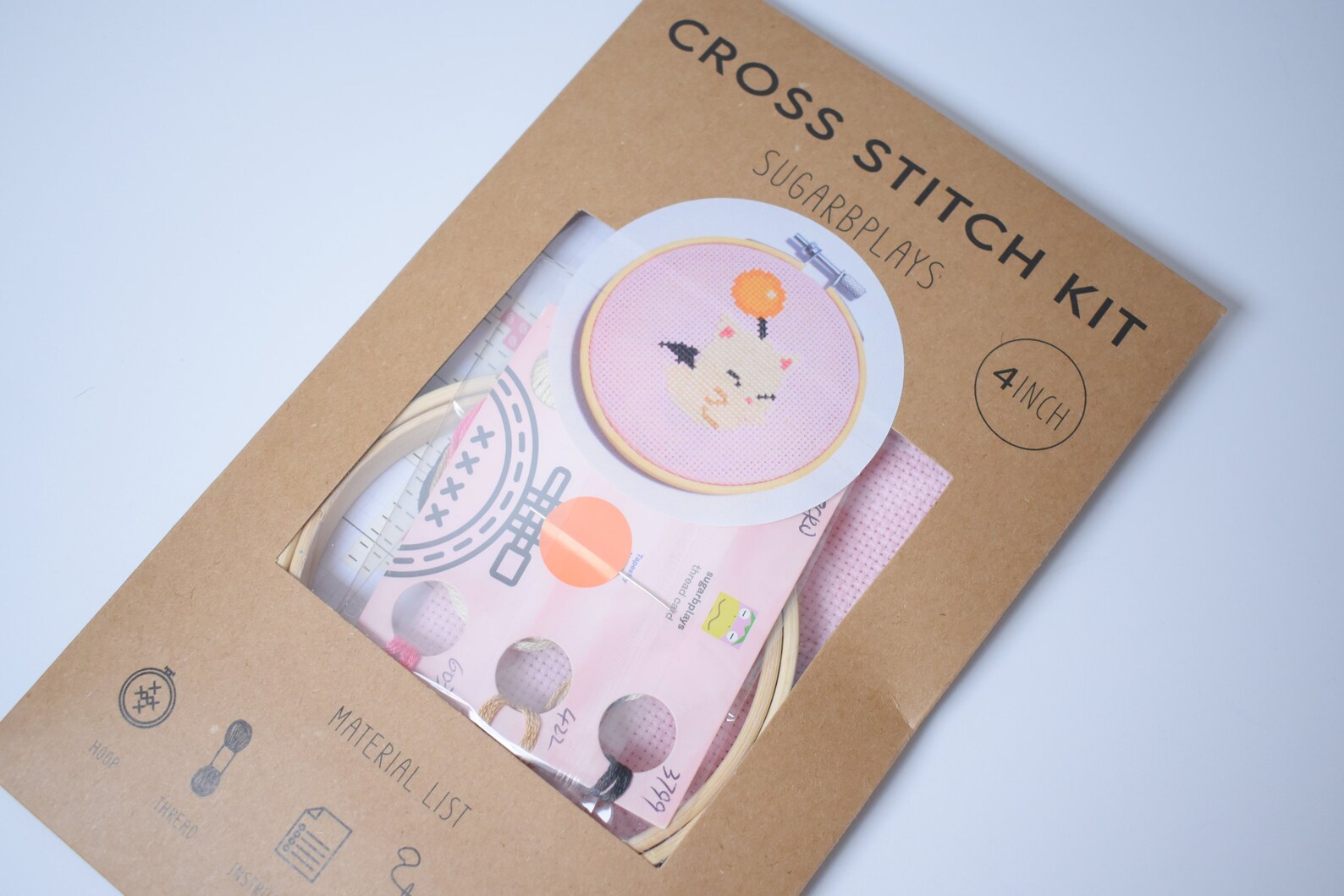 Moogle Cross Stitch Kit, Final Fantasy DIY Craft Kit, Beginner Friendly ...