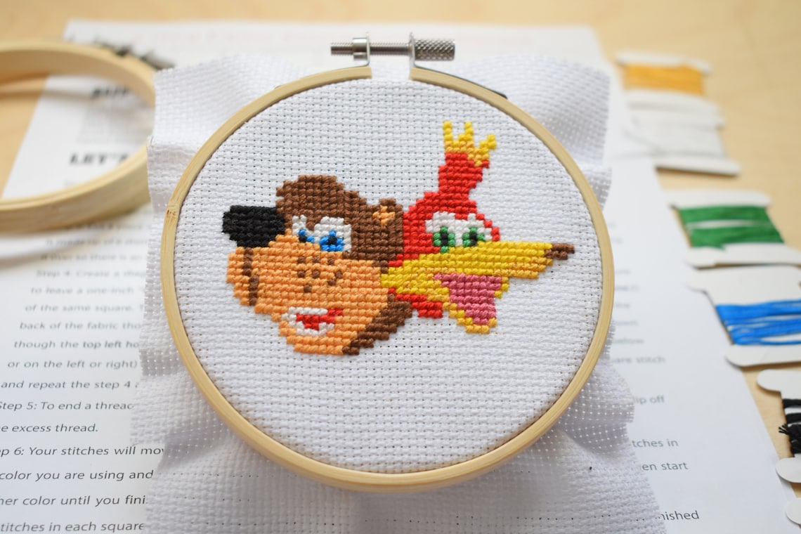 Banjo Kazooie Cross Stitch Pattern Banjo Kazooie Embroidery - Etsy