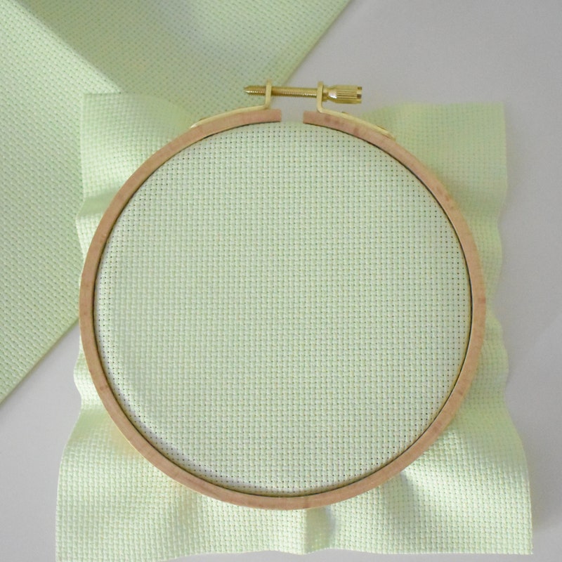 Aida Fabric 14 Ct Green - Etsy