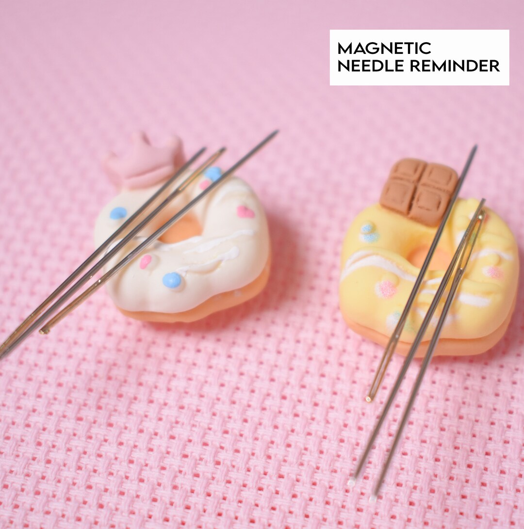 Donut Magnetic Needle Reminder, Embroidery Accessory, Donut Needlepoint ...