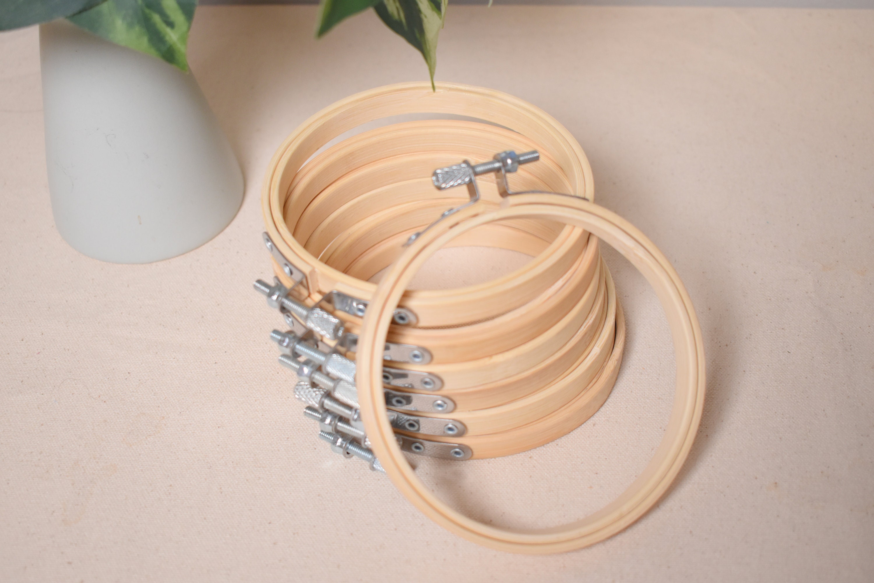 4inch Hoop Set of 10, 4inch Embroidery Bamboo Hoop, Embroidery Frame ...