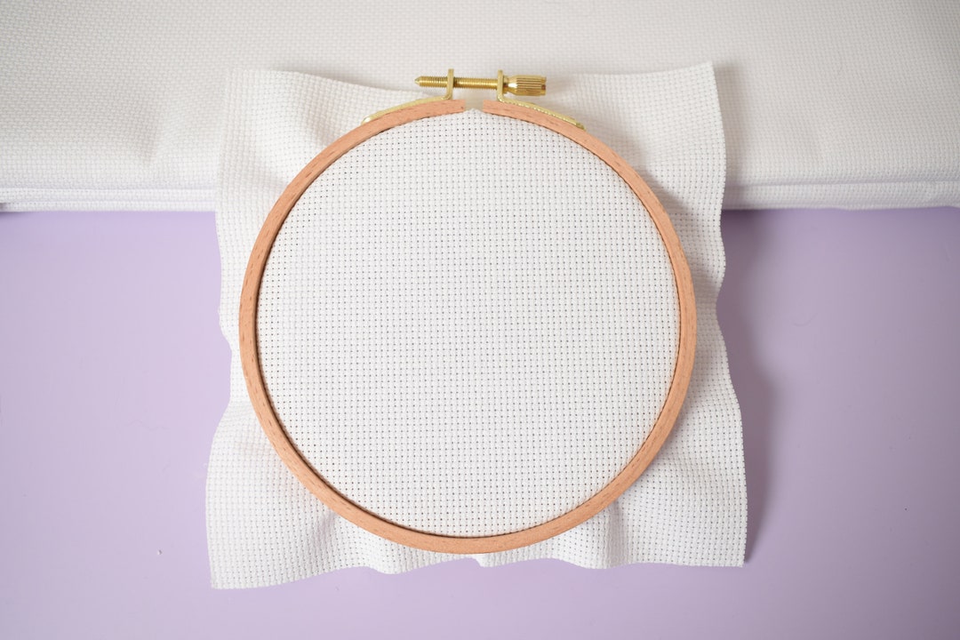 18ct White Aida Cloth, 18 Count White Color Stitch Fabric, 100% Cotton ...