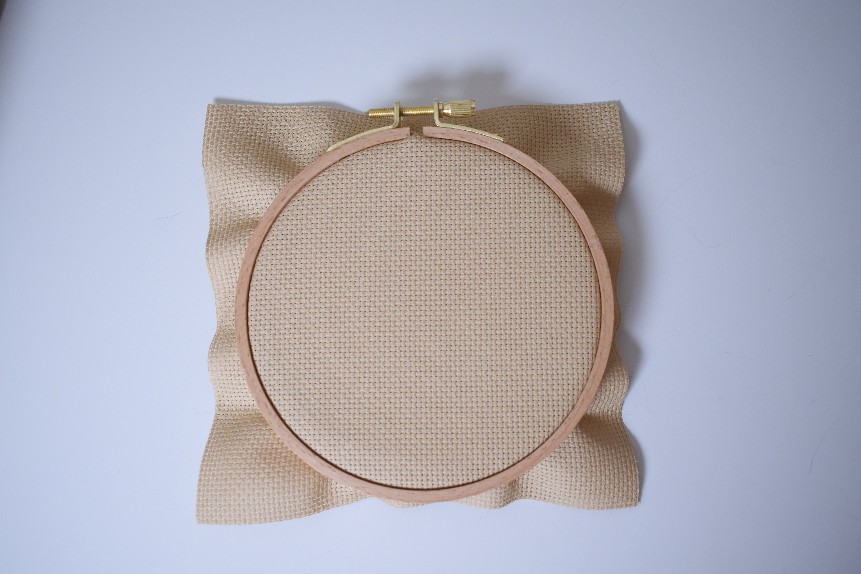 14 Count Tan/beige Aida Cloth, Sand Color Stitch Fabric, Oatmeal Color ...