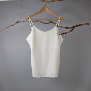 Women's Lounge and Sleeping Wear/linen Camisole Top/mini Linen Slip ...