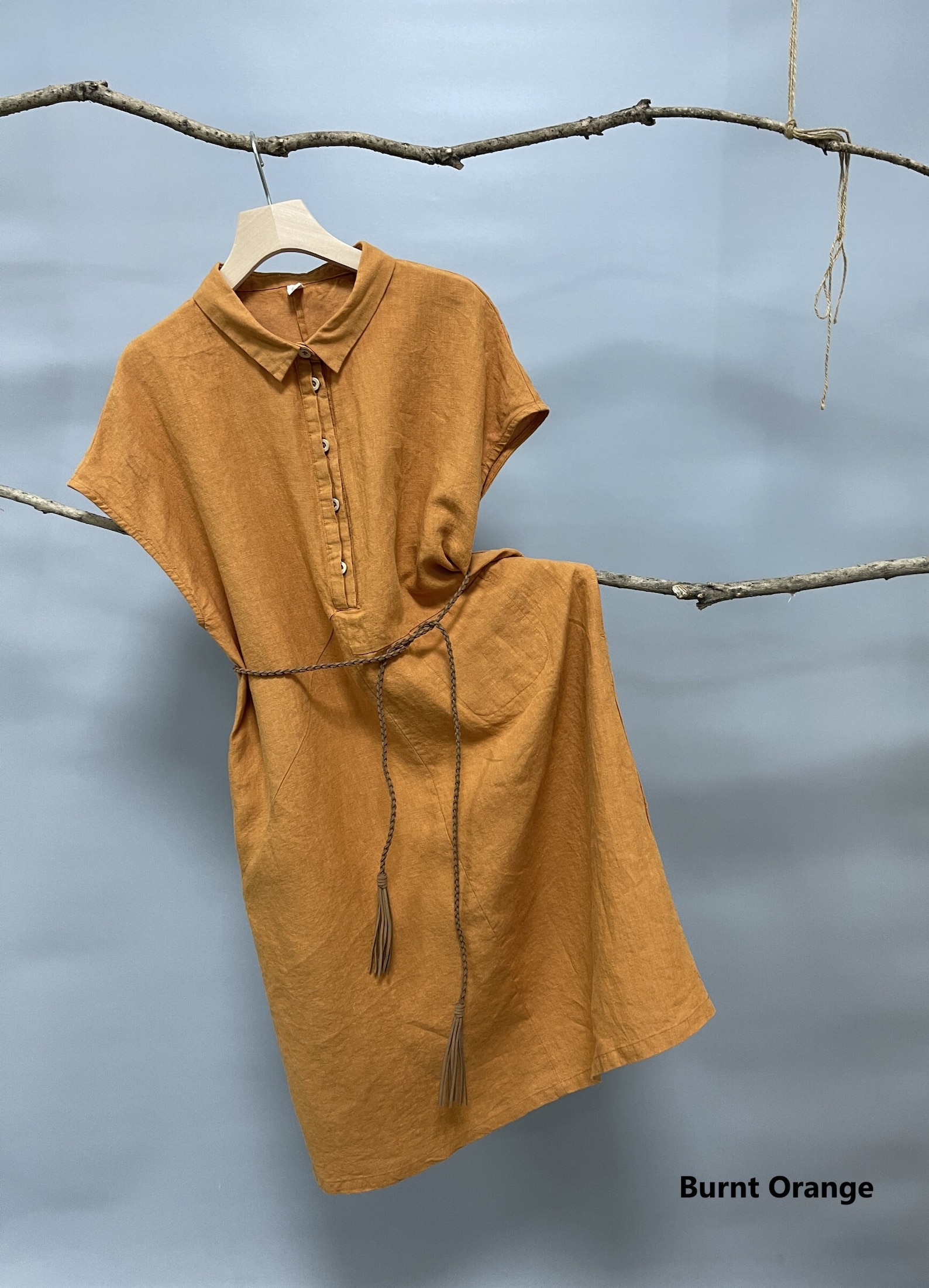Sheath Linen Dress/linen Shirt Dress/cap Sleeve Sheath Dress/short ...