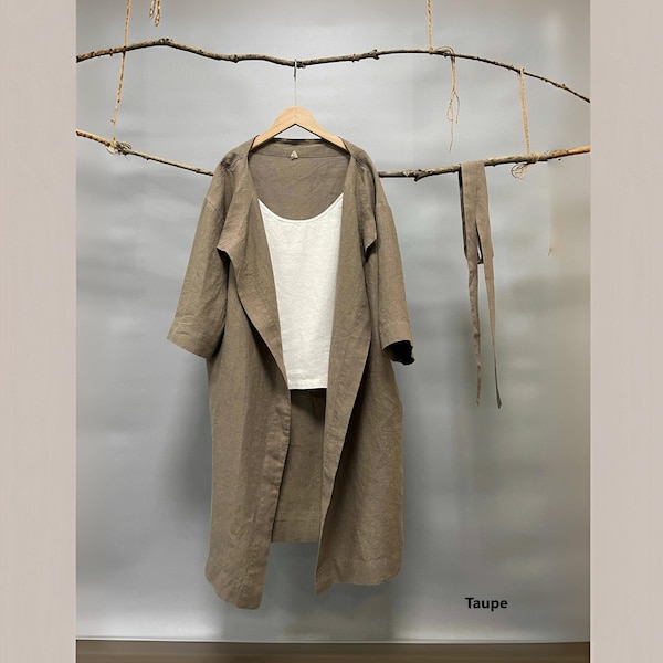 Linen Duster Coat - Etsy