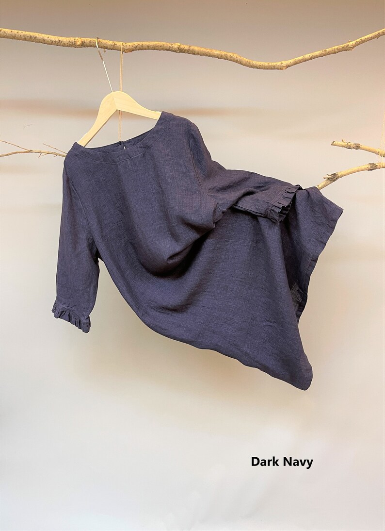 Tunic Dress/linen Tunic Dress/simple Tunic Dress/above the | Etsy