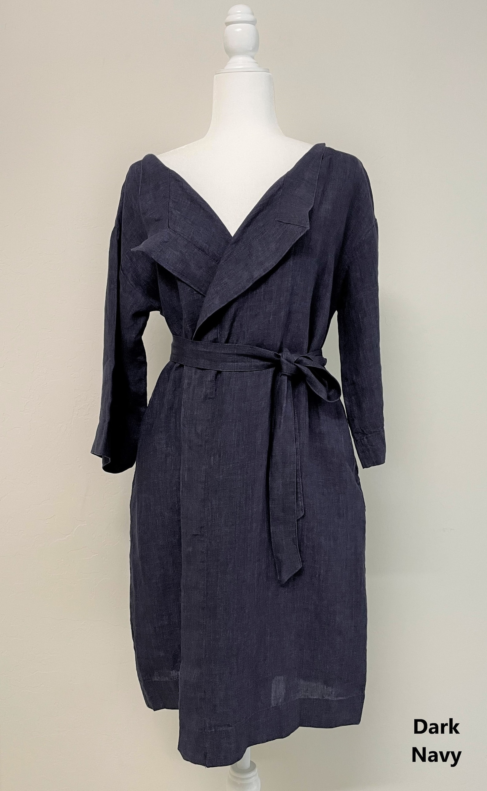 Loose Wrap Linen Jacket/causal Jacket Women/linen Midi - Etsy