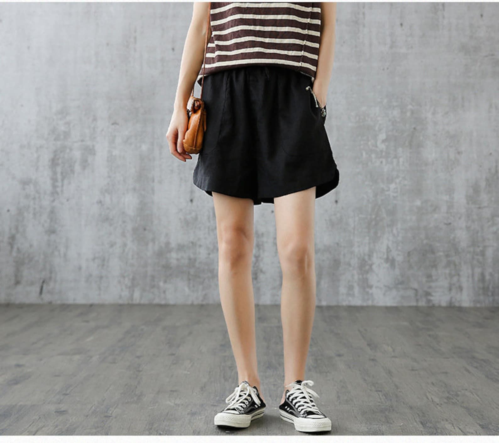 Linen Shorts, Linen Active Shorts, Summer Linen Shorts Women, Jogger ...