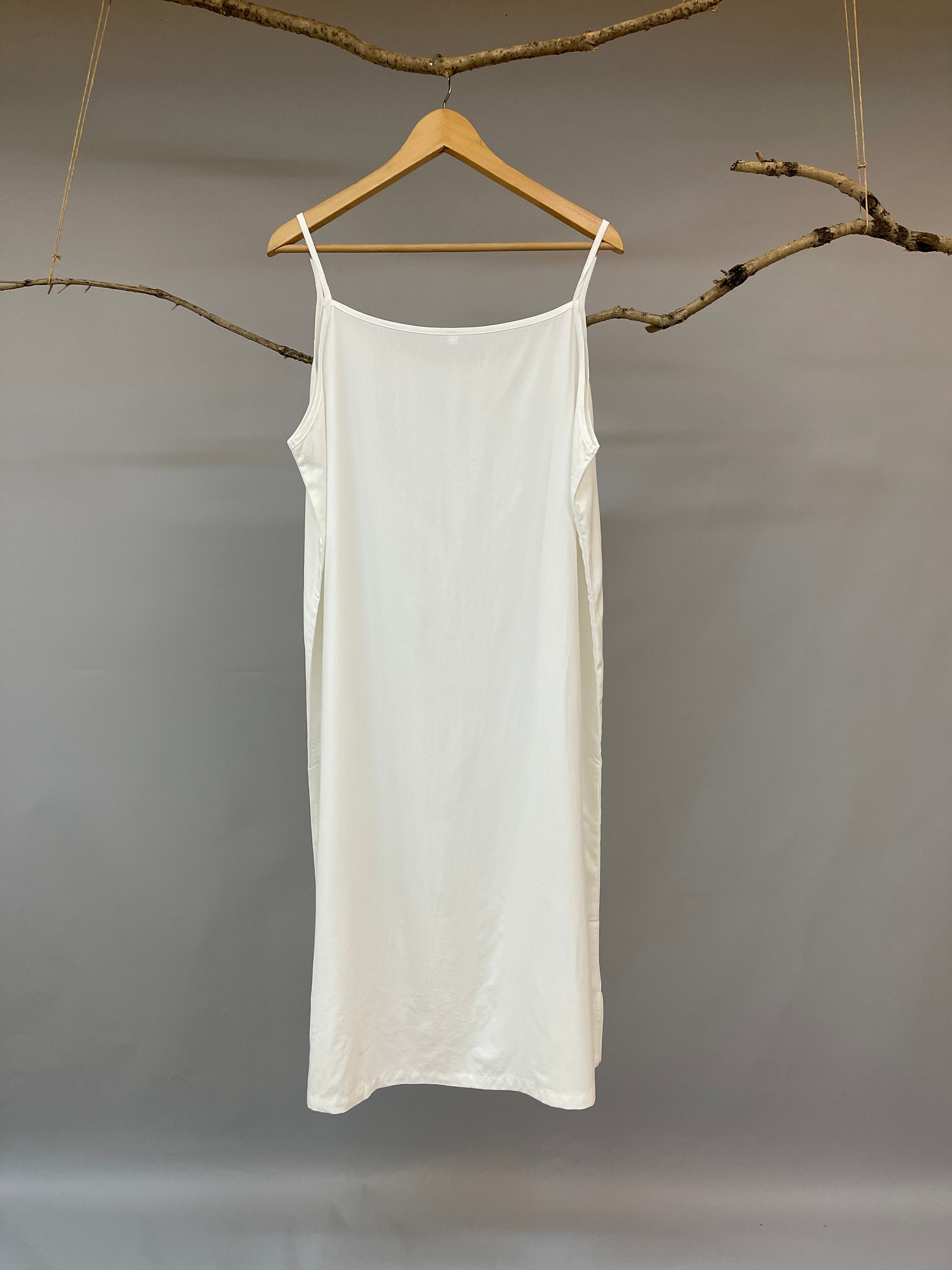 Slip Dress, Liner Dress, Camisole Slip Dress, White Liner Dress, Black ...
