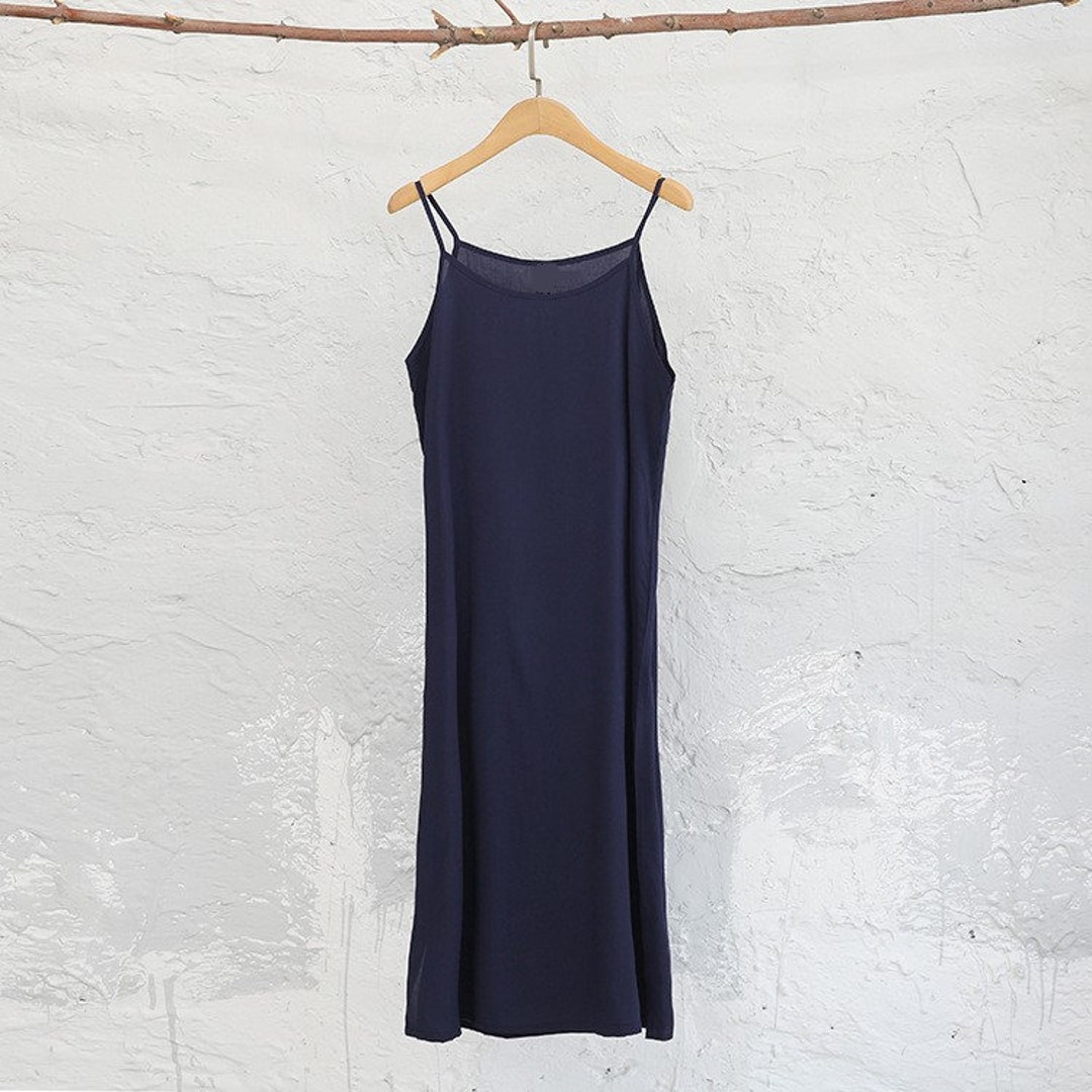 Slip Dress, Liner Dress, Camisole Slip Dress, White Liner Dress, Black ...