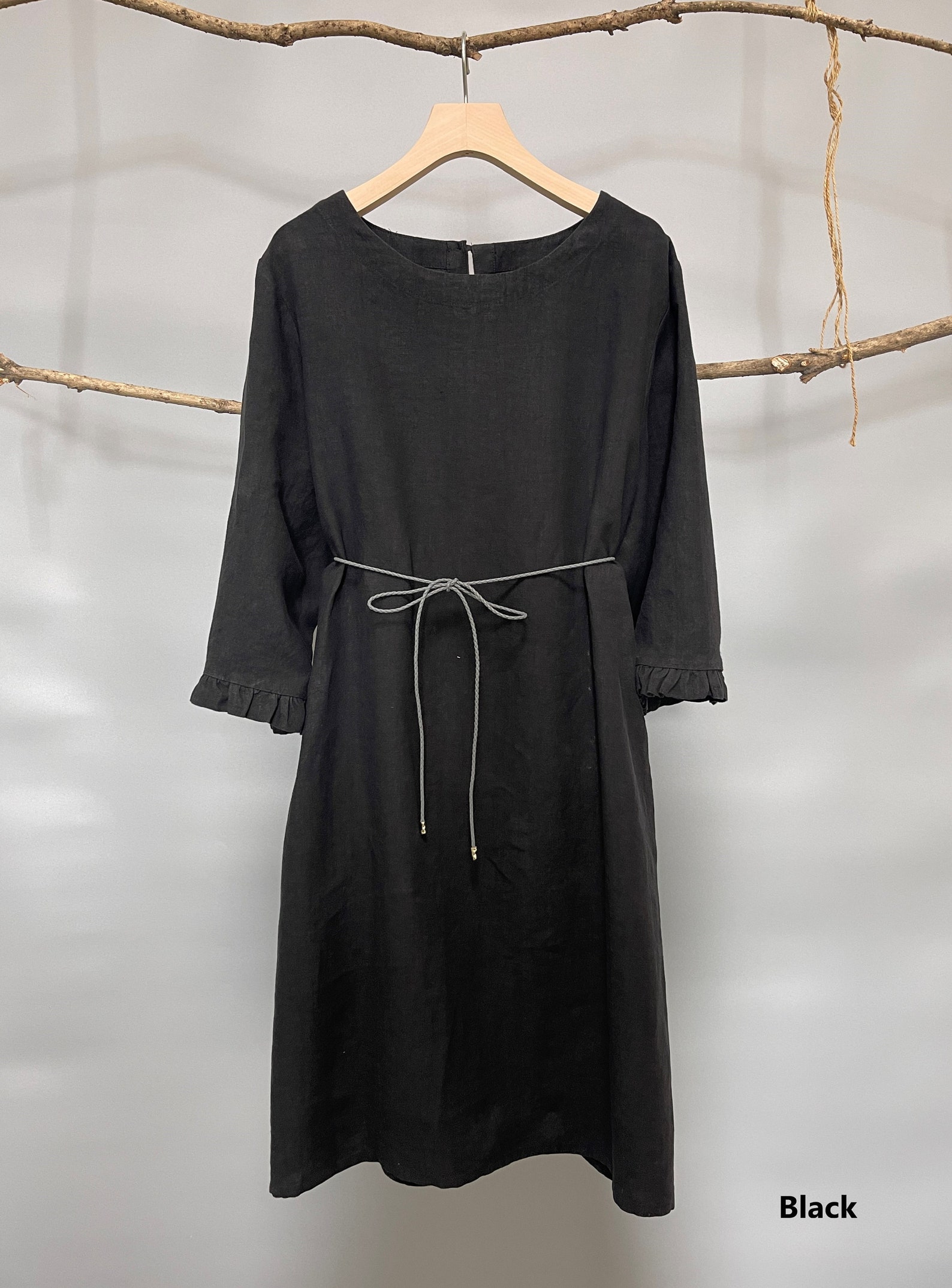 Tunic Dress/linen Tunic Dress/simple Tunic Dress/above the | Etsy