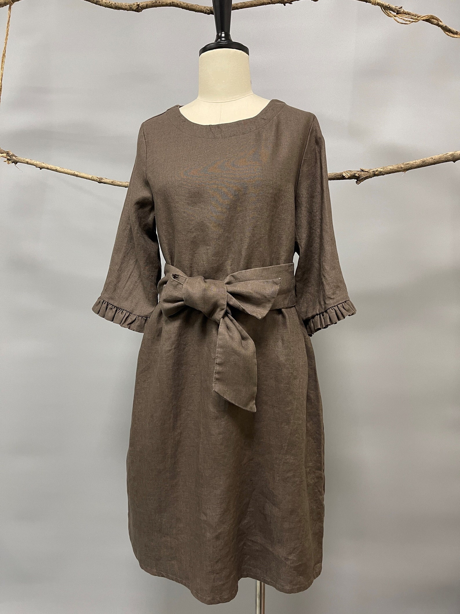 Tunic Dress/linen Tunic Dress/simple Tunic Dress/above the - Etsy