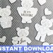 Valentine's Day Teddy Bear File Instant Download for DIY - Etsy