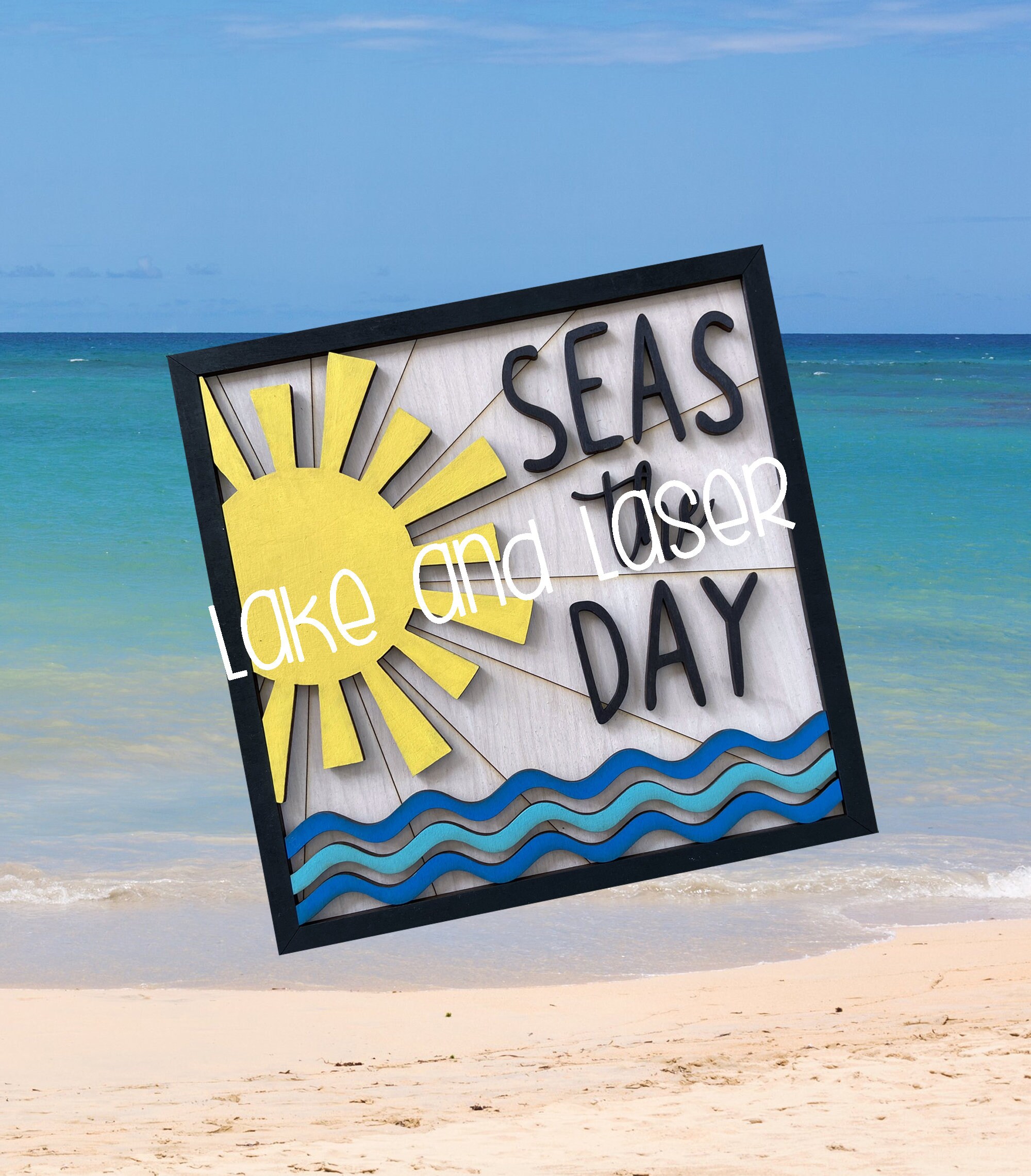 Seas the Day Sign File, Beach Sign File, Beach SVG, Beach File, Seize ...