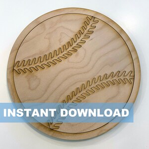 Sports Trio #2 SVG Files, Digital File for Laser, Baseball, Volleyball ...