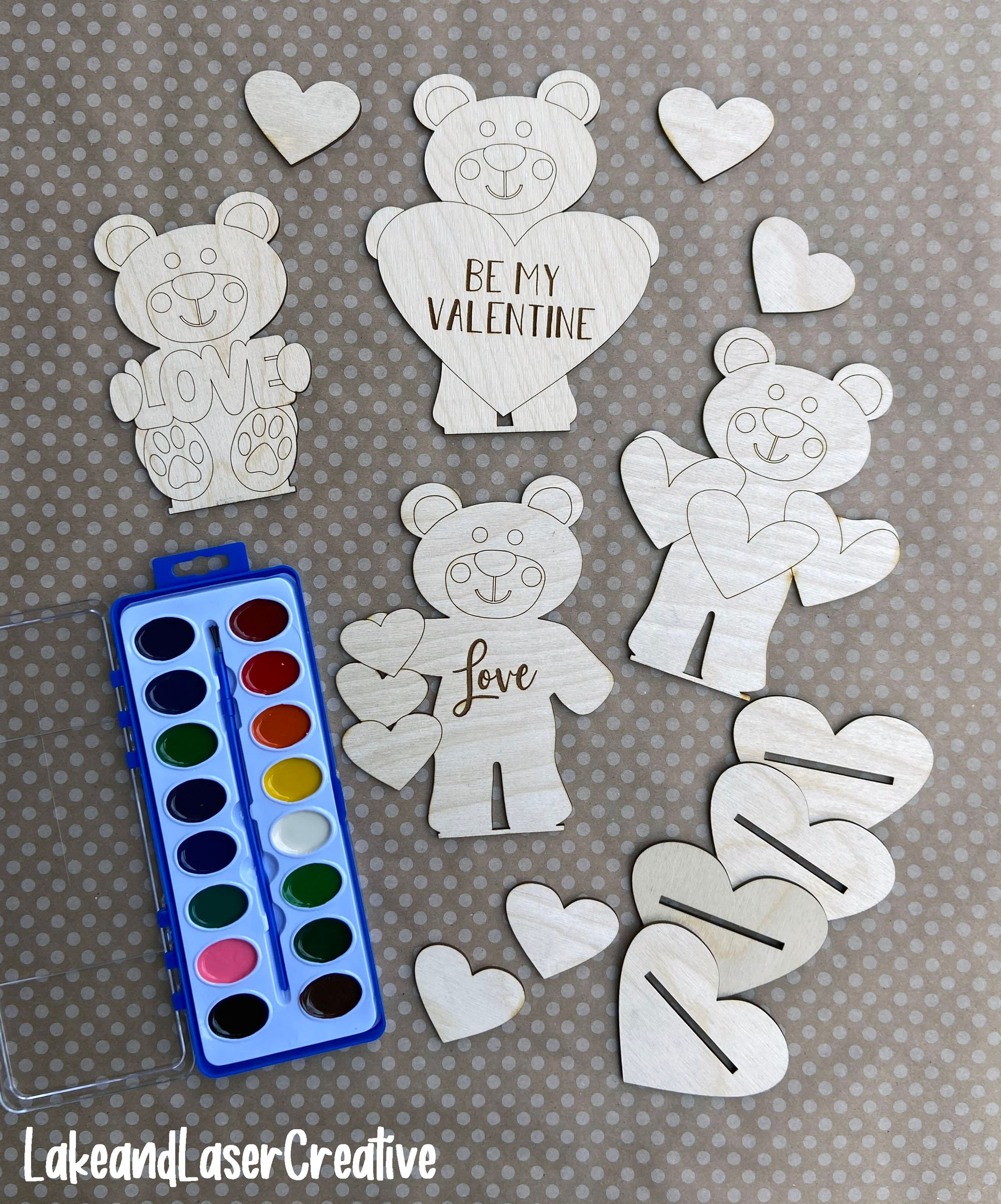 Valentine's Day Teddy Bear File Instant Download for DIY | Etsy