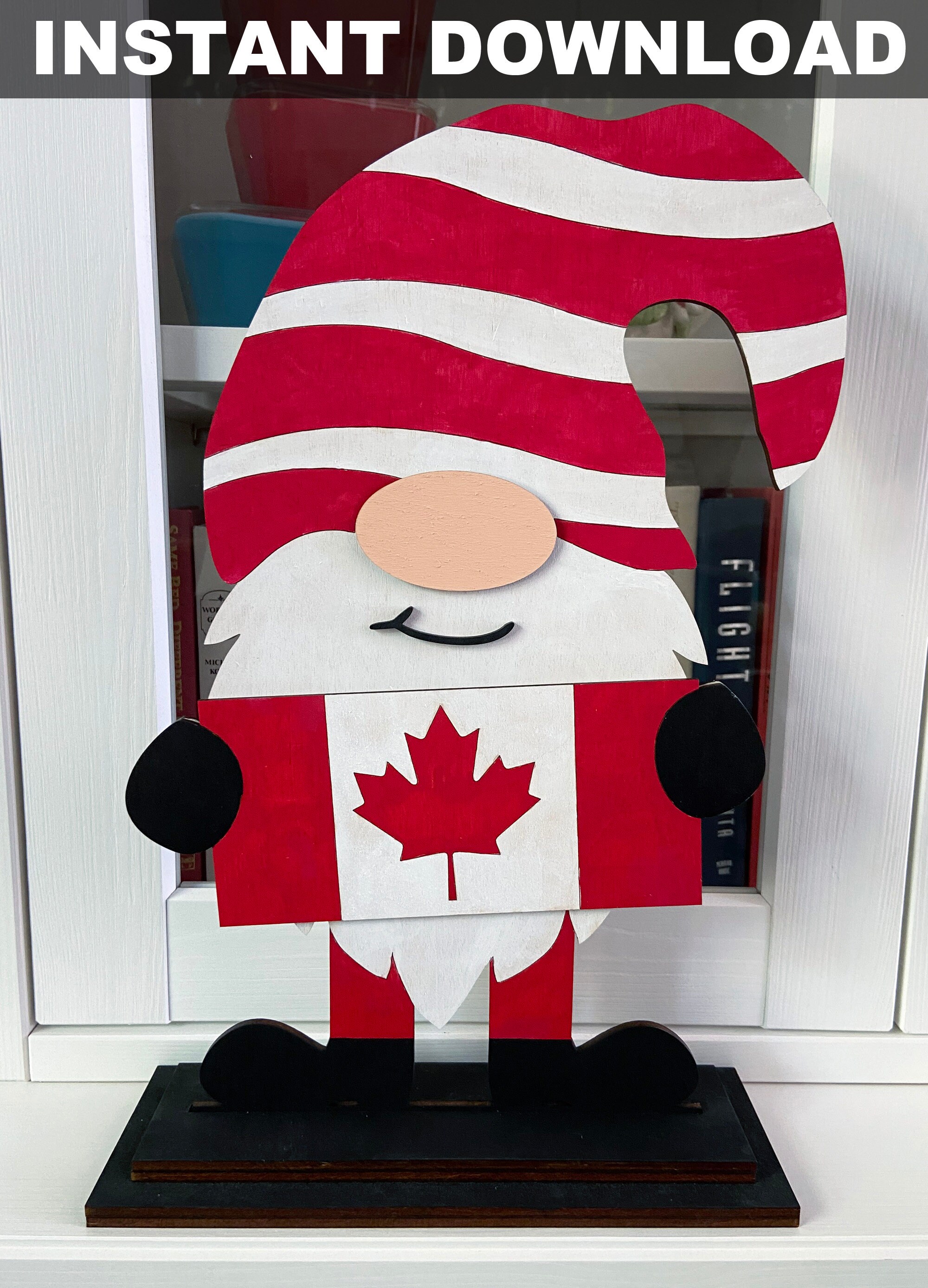 Canadian Gnome and Beaver Shelf Sitters File, Instant Download, DIY Kit ...