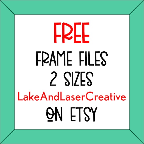 FREE Frame Files 2 Sizes SVG & DXF Instant Download Beginner | Etsy