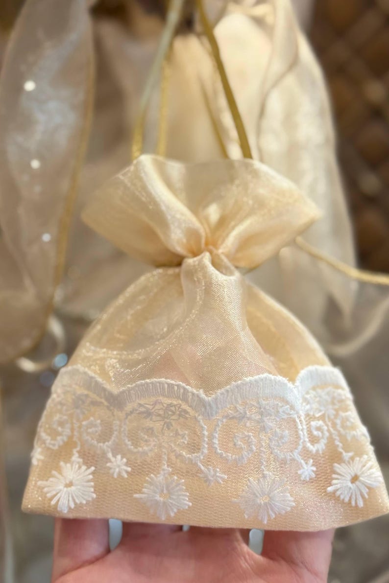 Wedding Favor Bag, Organza Drawstring Pouch, Bridal Shower Gift ...