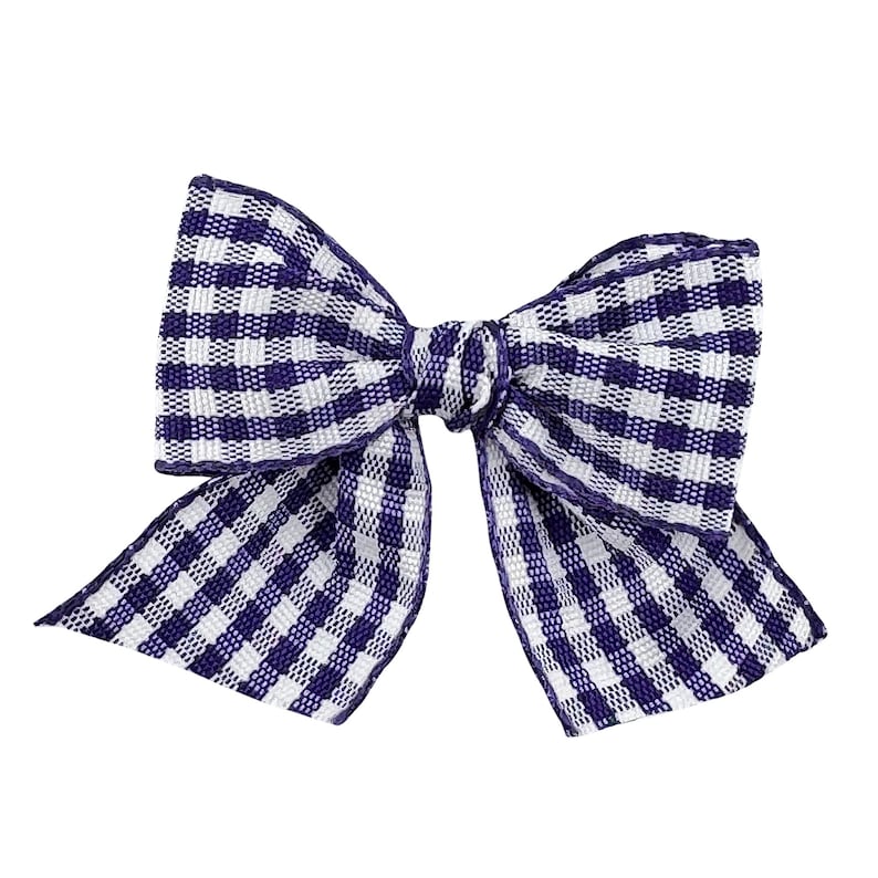 Gingham Bow | Plaid Ribbon Bow for Crafts | Rustic Gift Wrap or Hair ...