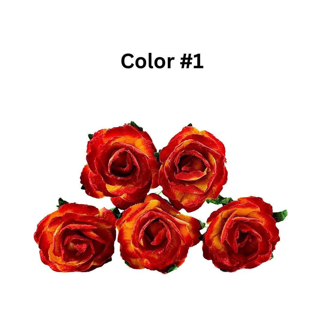 Mulberry Paper Flowers | 25mm Flower Heads | Choose Your Color ...