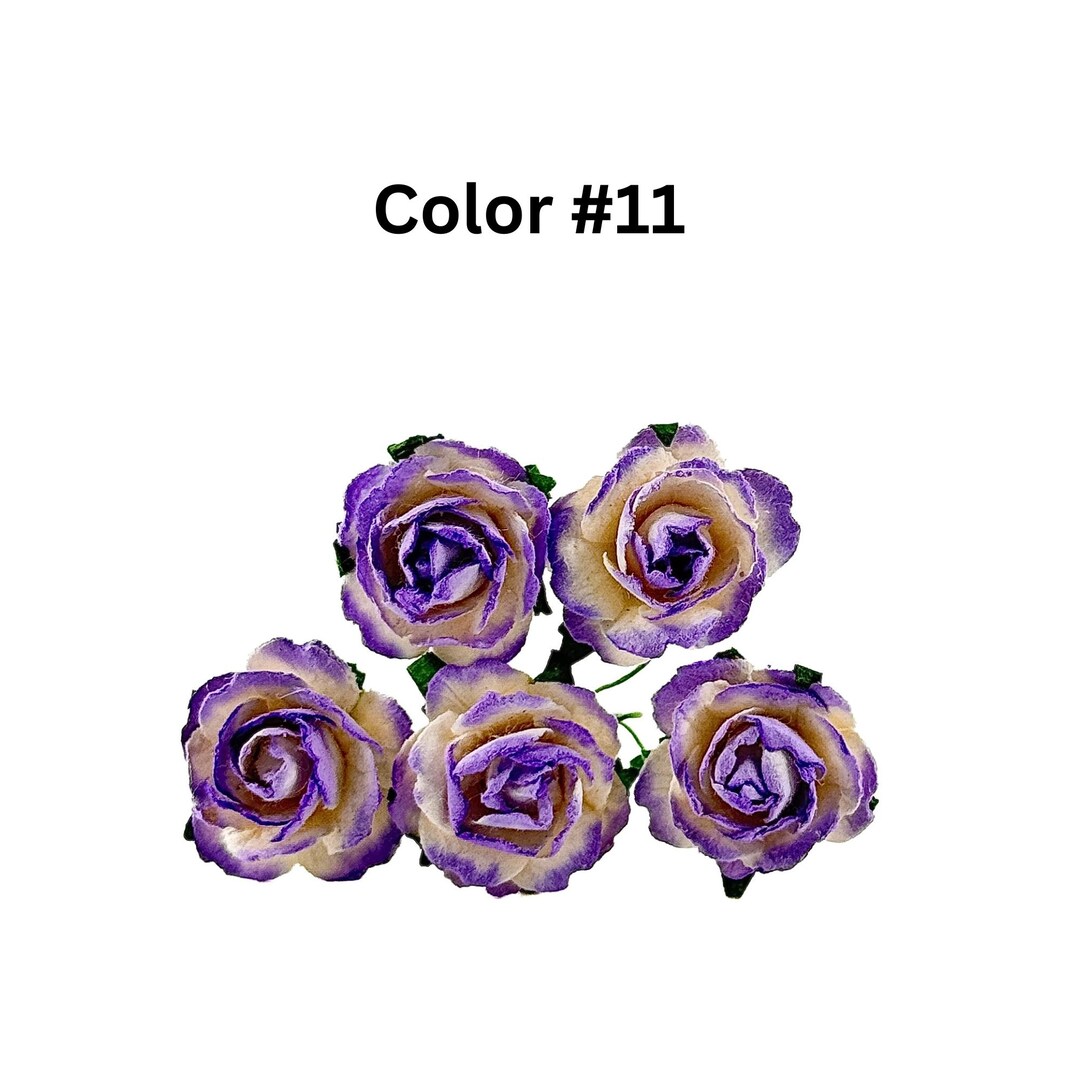 Mulberry Paper Flowers | 25mm Flower Heads | Choose Your Color ...