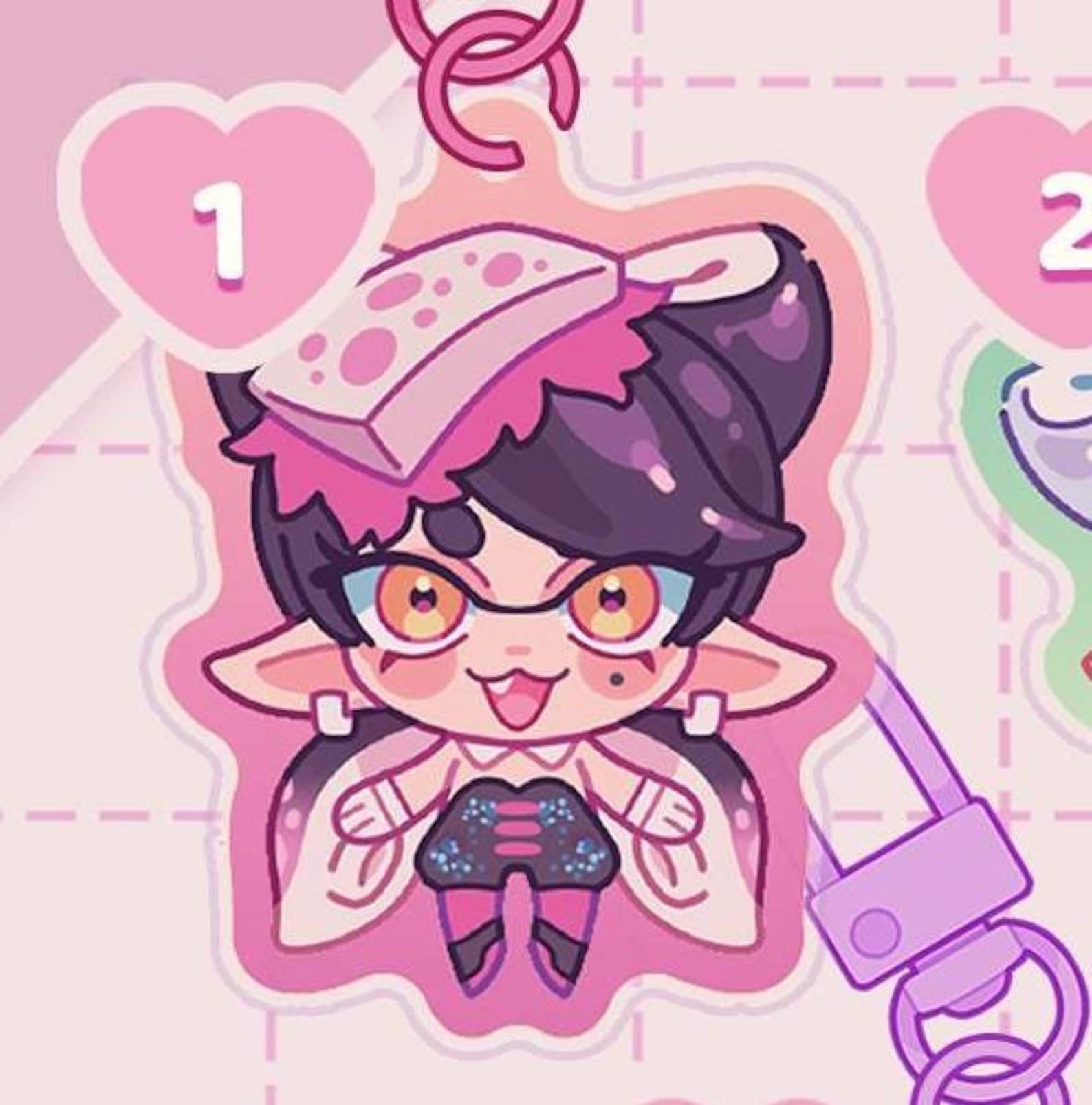 Splatoon Chibi Charms Keychains (2" Epoxy) | Callie, Marie, Pearl ...