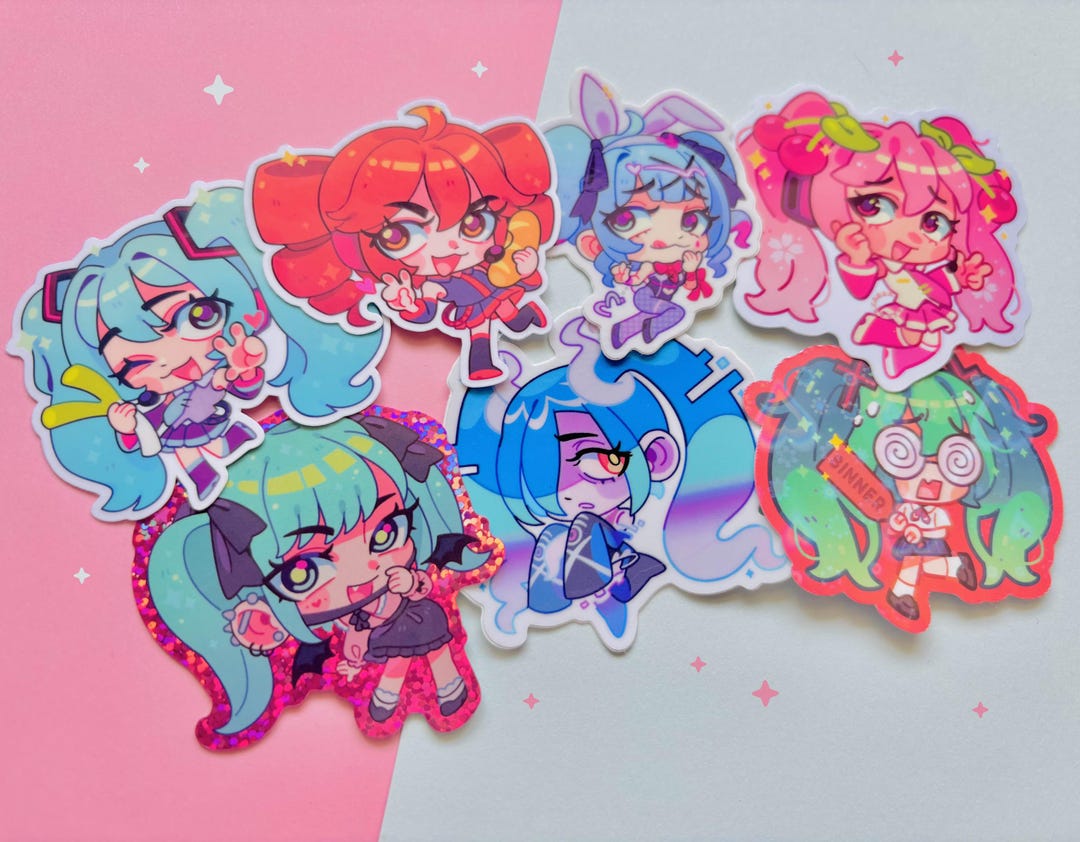 Vocaloid Miku Teto Stickers (2.3" Vinyl Sticker) - Etsy
