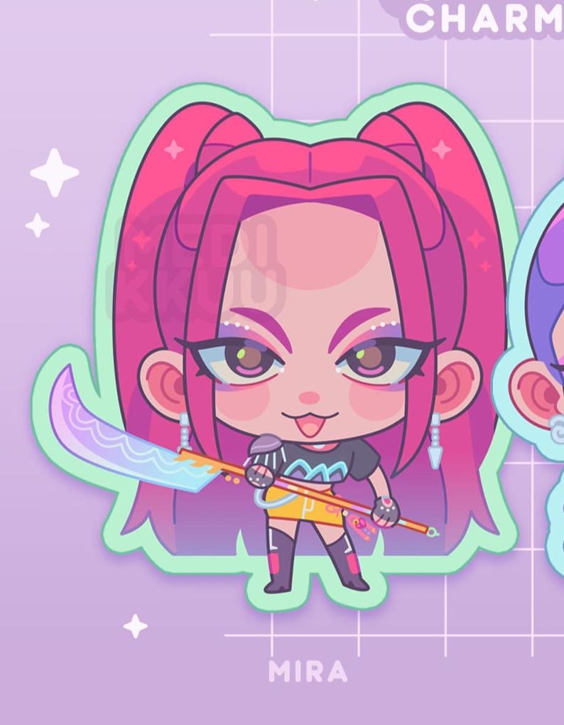 Huntrix Keychain Charms Stickers | Kpop Demon Hunters, Huntr/x, Rumi ...