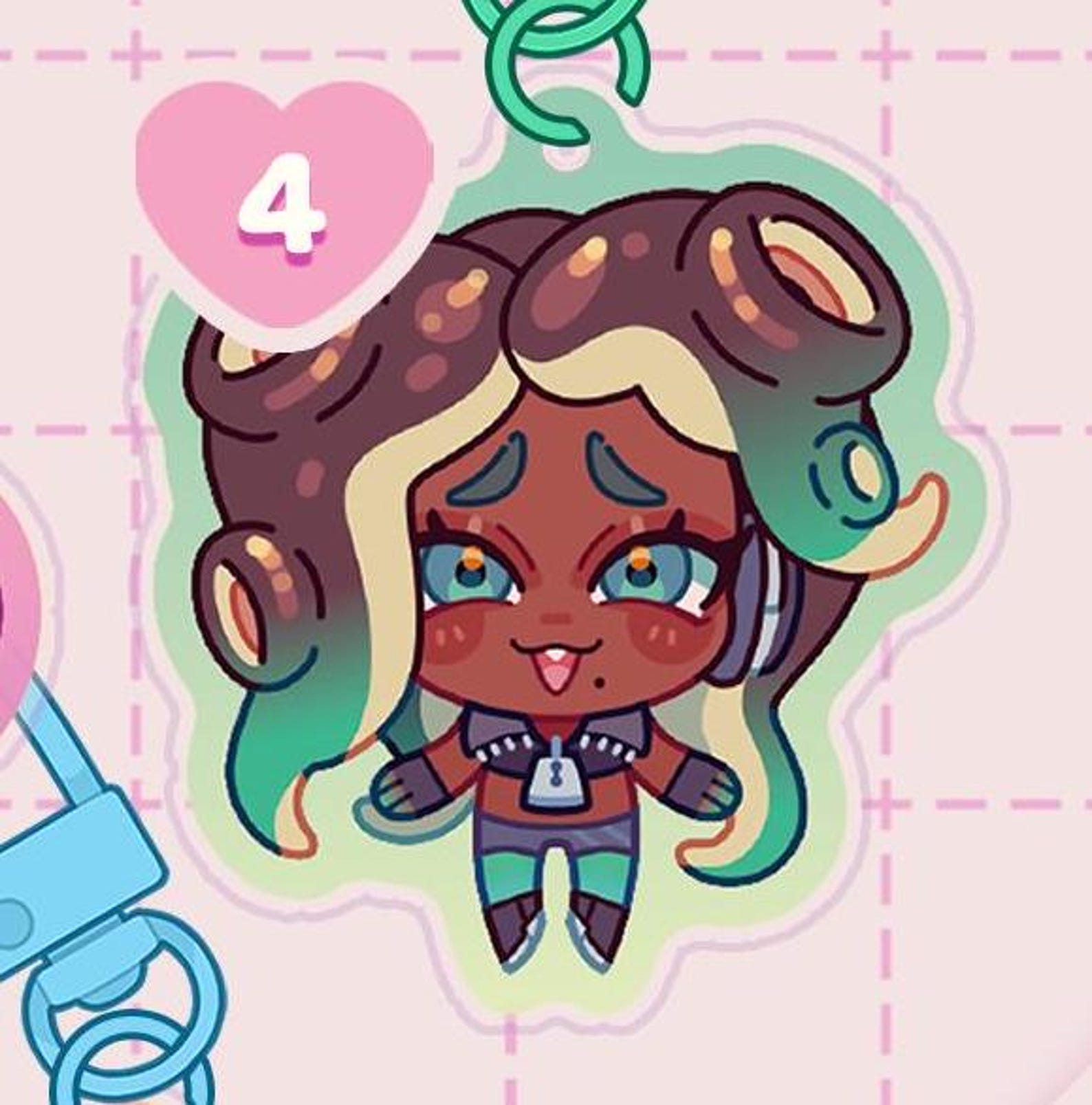 Splatoon Chibi Charms Keychains (2" Epoxy) | Callie, Marie, Pearl ...