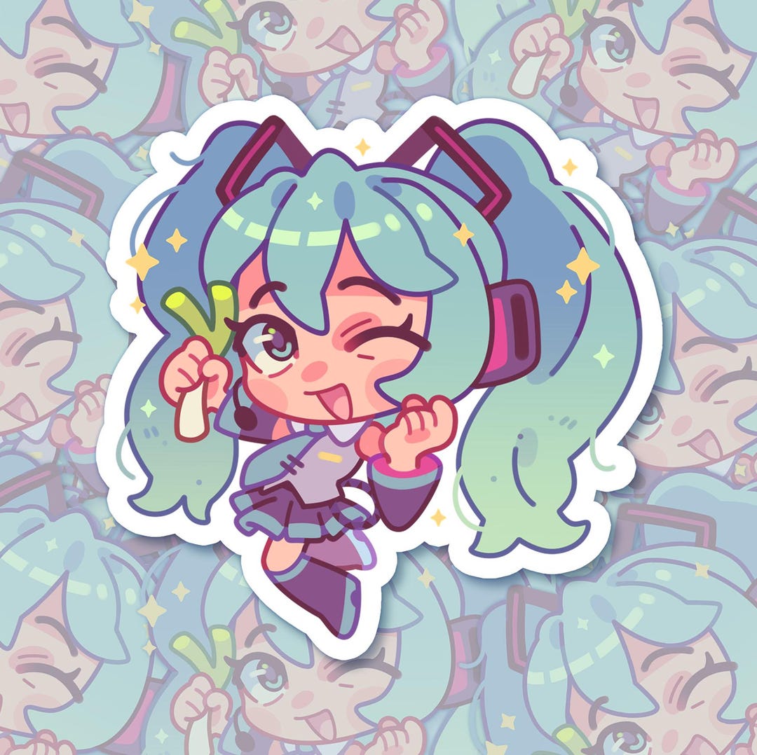 Hatsune Miku Sticker (2.3" Vinyl Sticker) | Vocaloid - Etsy