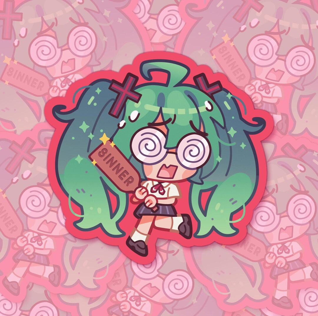 Rotten Girl Miku Sticker (2.3" Glitter Vinyl Sticker) | Confessions of ...
