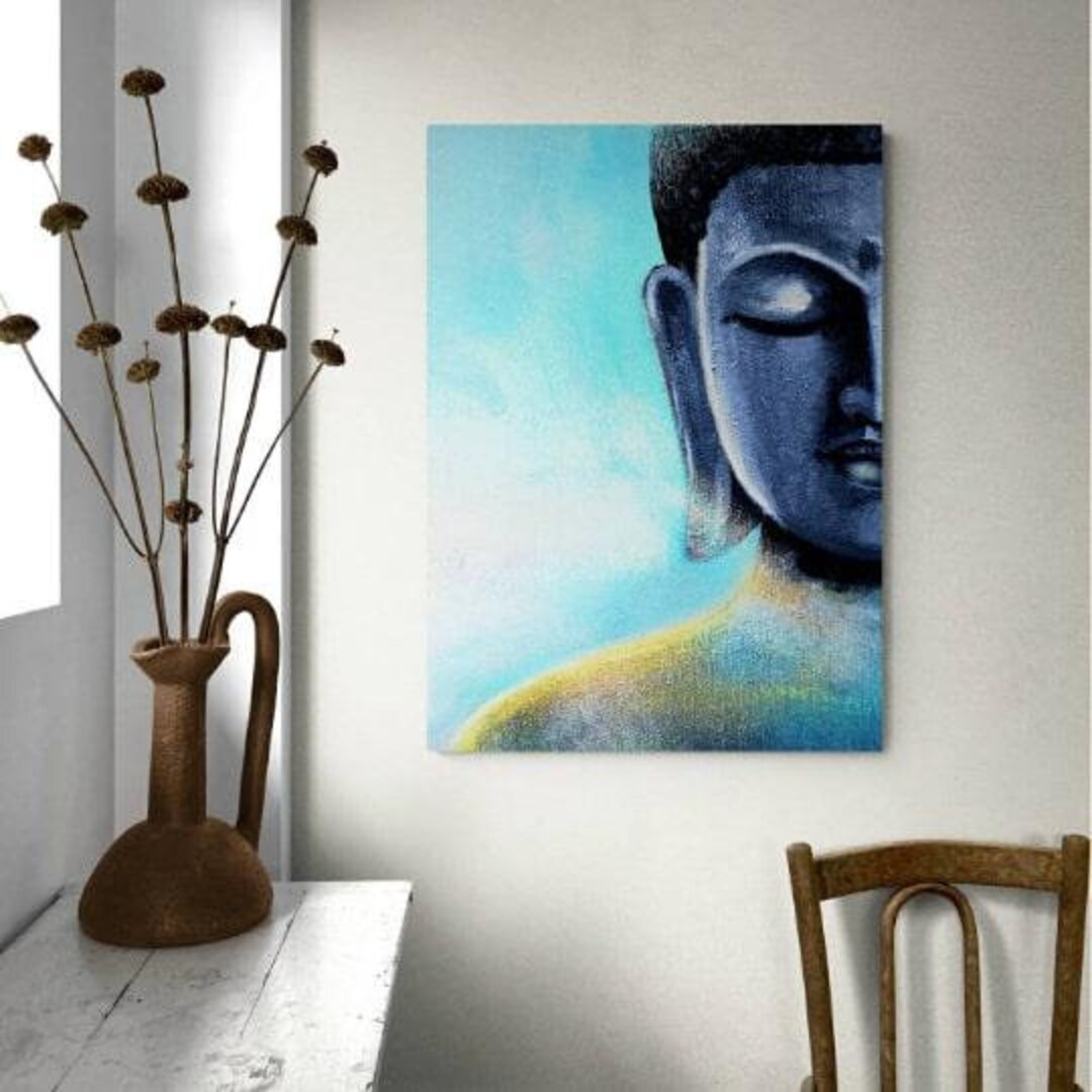 Original Buddha Painting Abstract Buddhism Painting Zen Buddha Wall Art ...