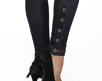 Side Button Jeans - Etsy