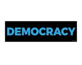 Democracy Sticker - Etsy