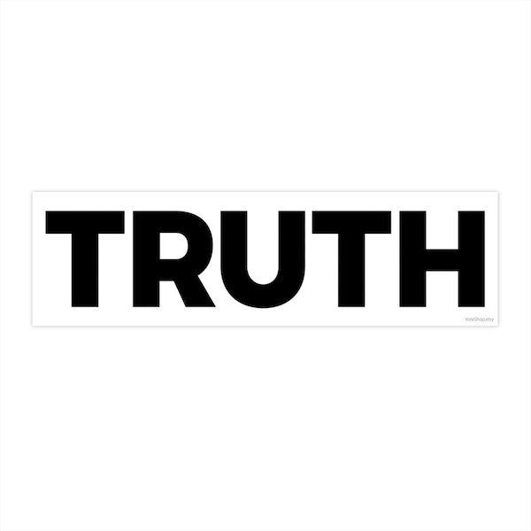 Truth Bumper Stickers - Etsy