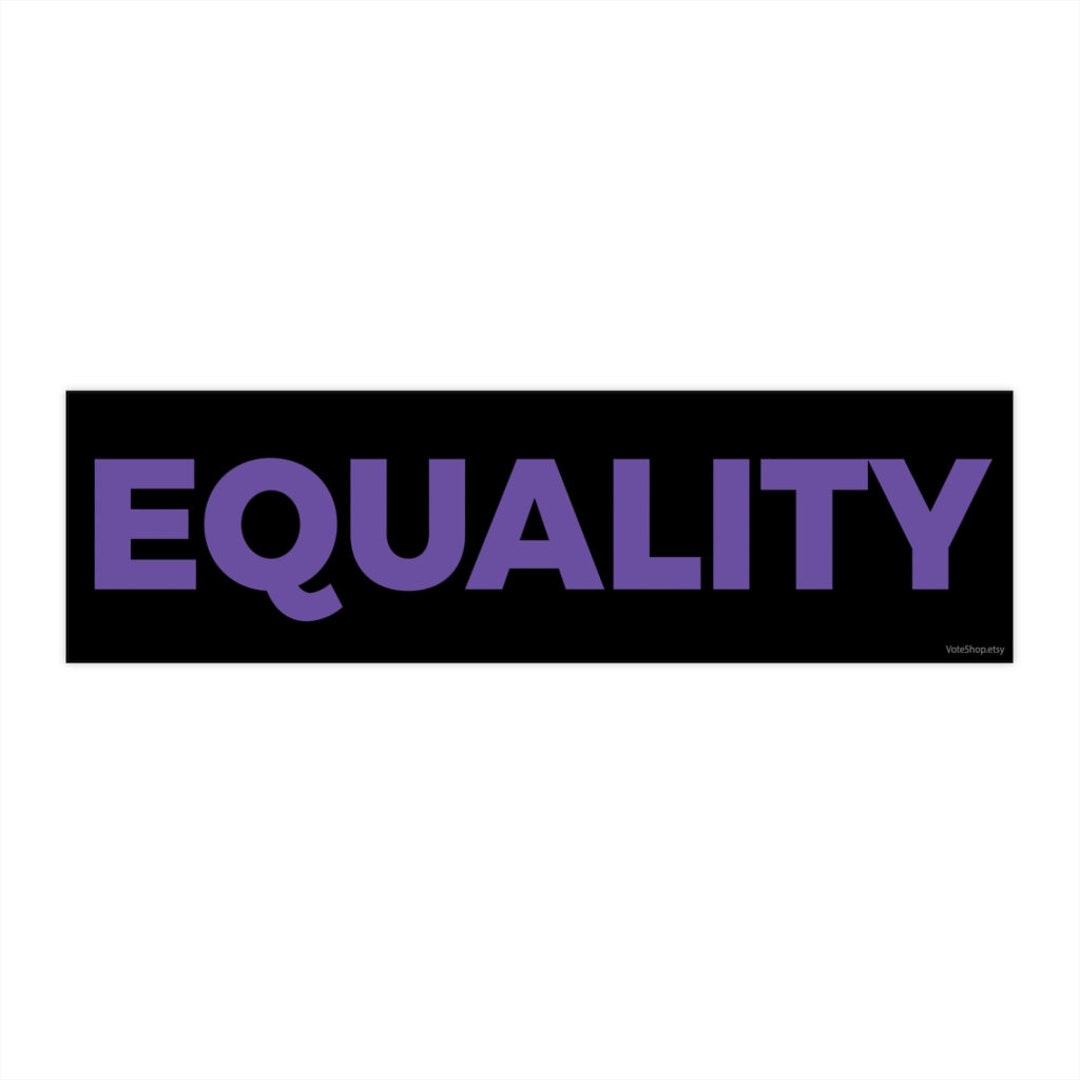 EQUALITY Bumper Sticker - Etsy