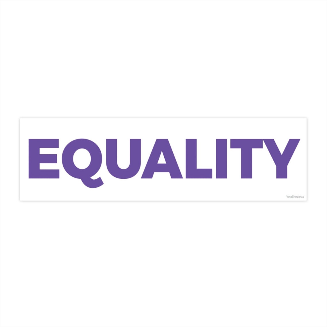 EQUALITY Bumper Sticker - Etsy