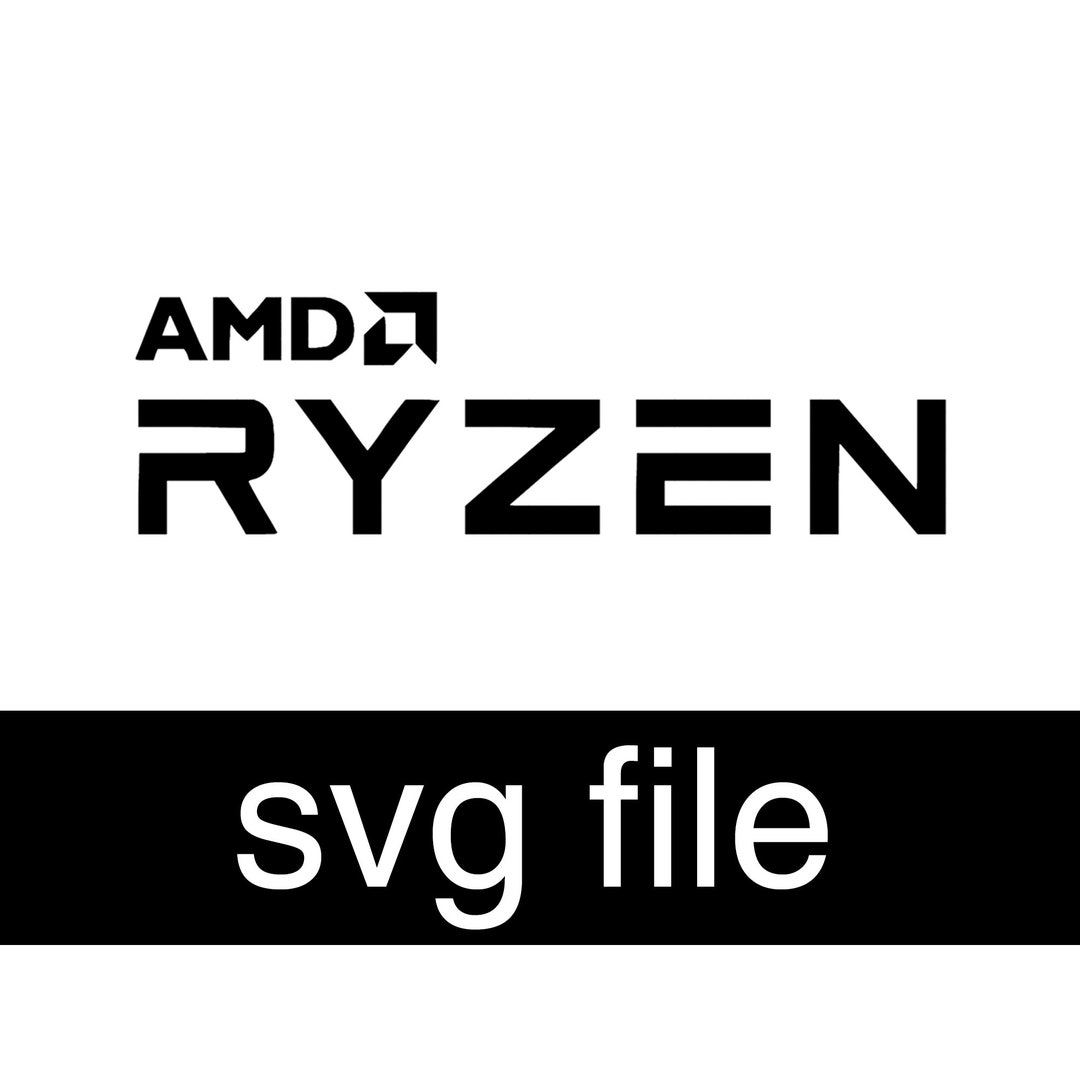 AMD Ryzen Logo - Svg - Etsy