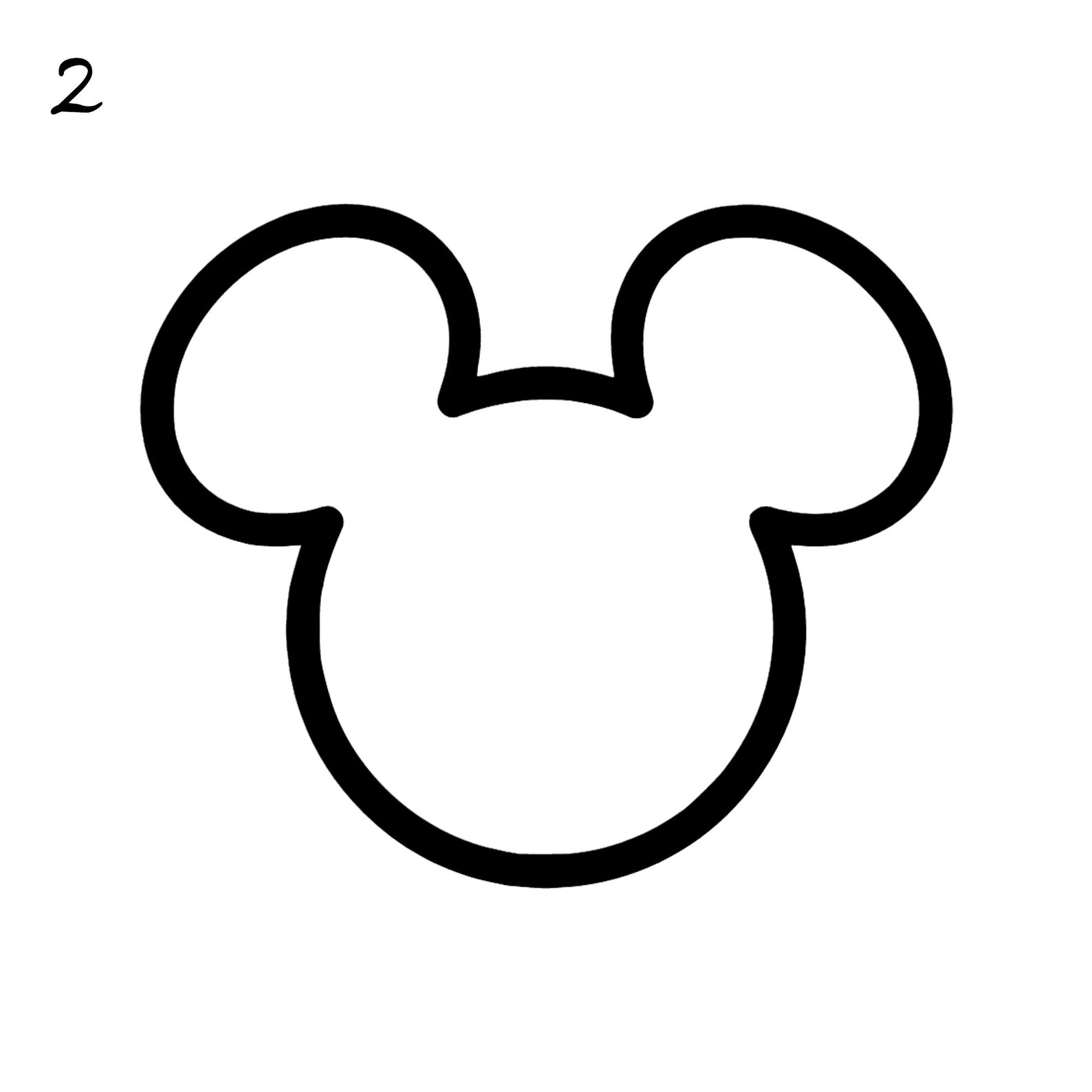 Mickey Mouse Head Silhouette Decal Mickey Mouse Head - Etsy Australia