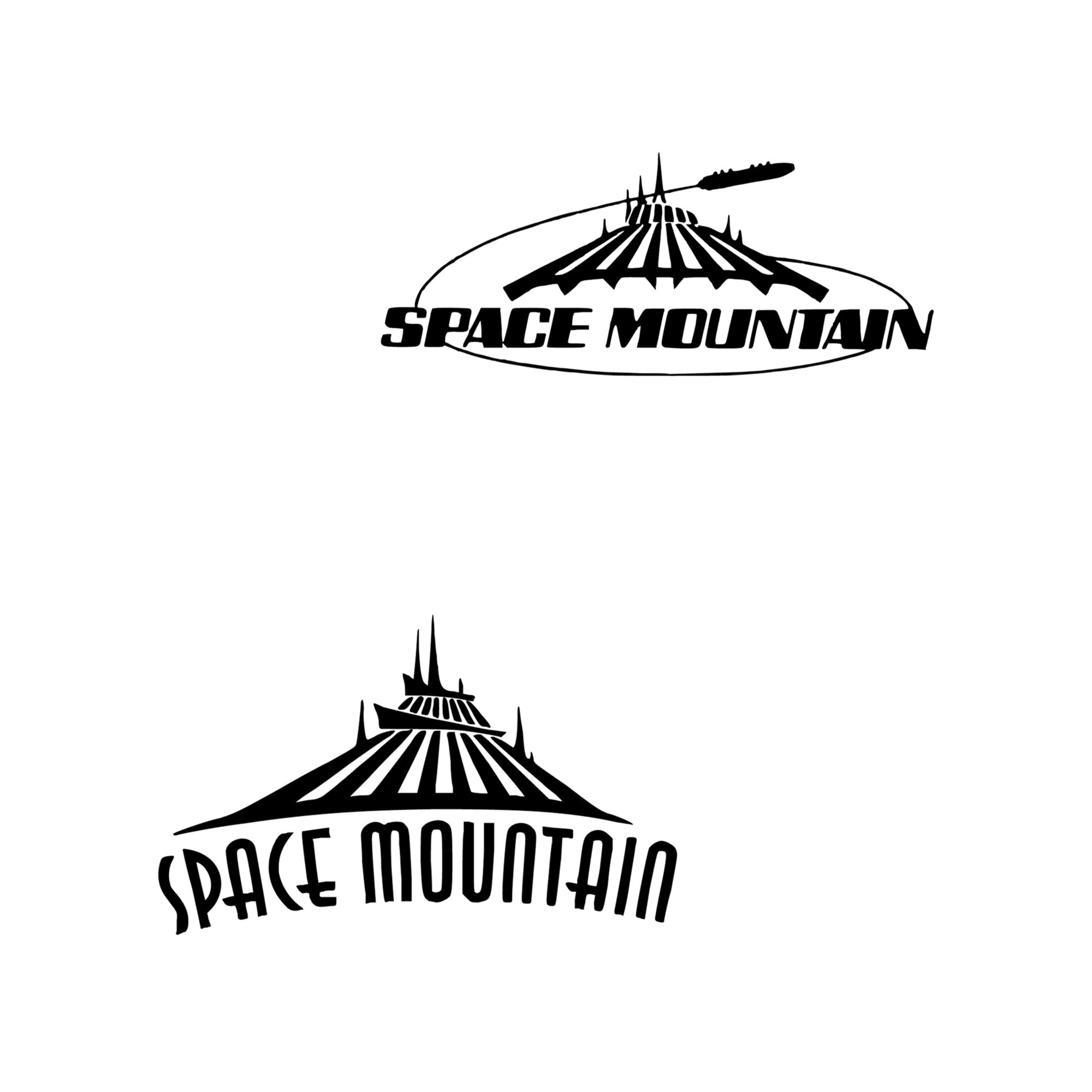 Disney World Space Mountain Logo