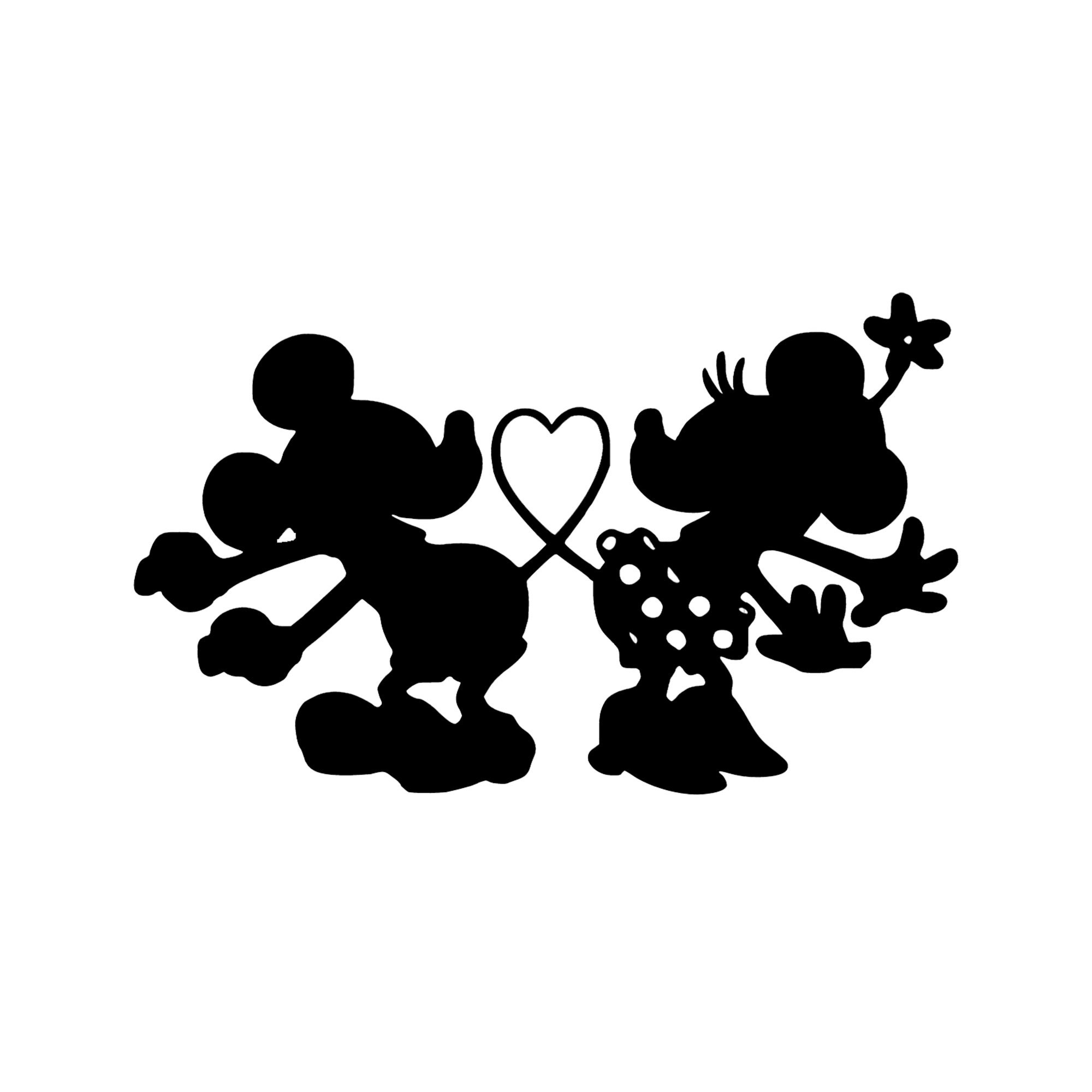 Mickey Minnie Tail Heart Decal Mickey Minnie Tail Heart | Etsy